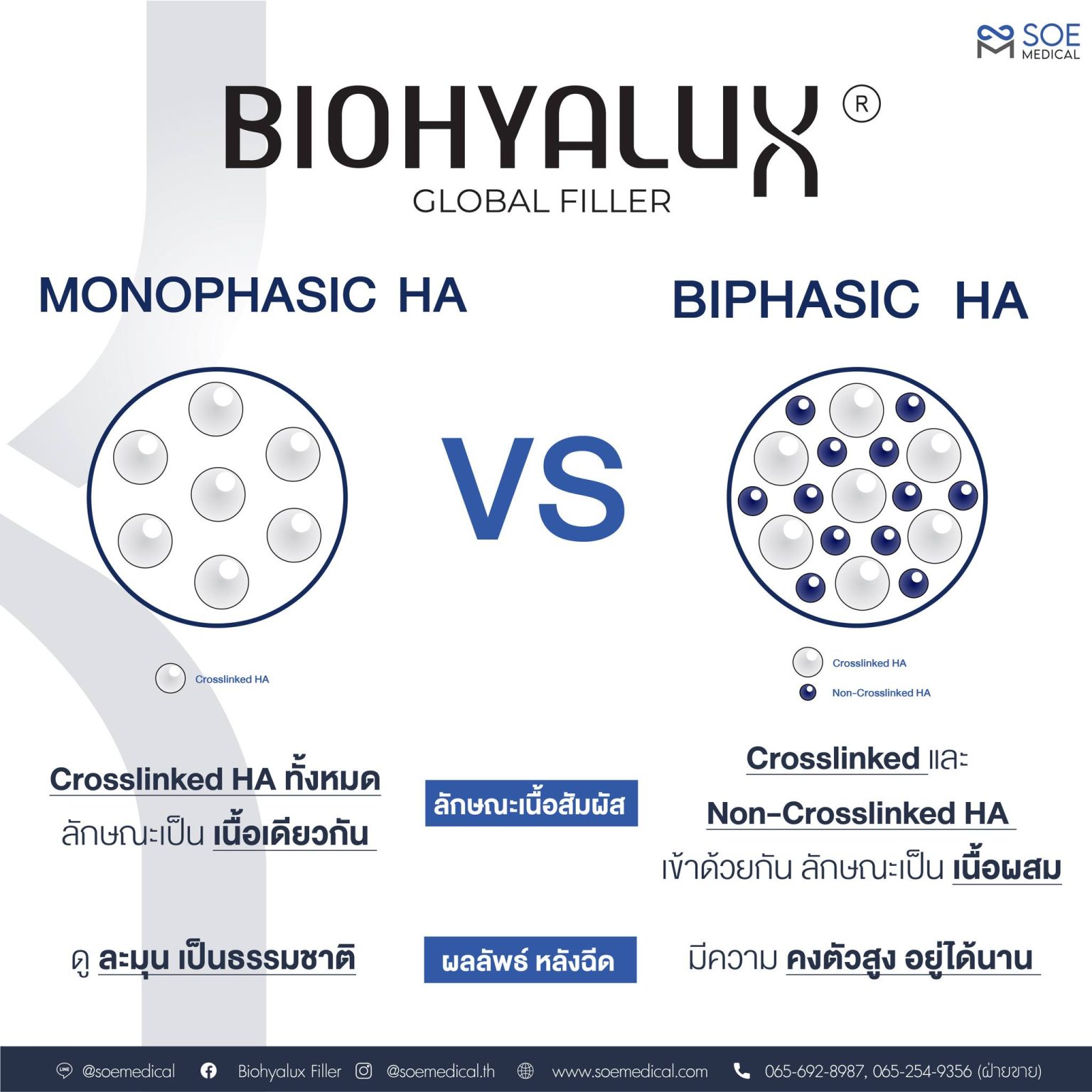Monophasic HA vs Biphasic HA - SOE Medical